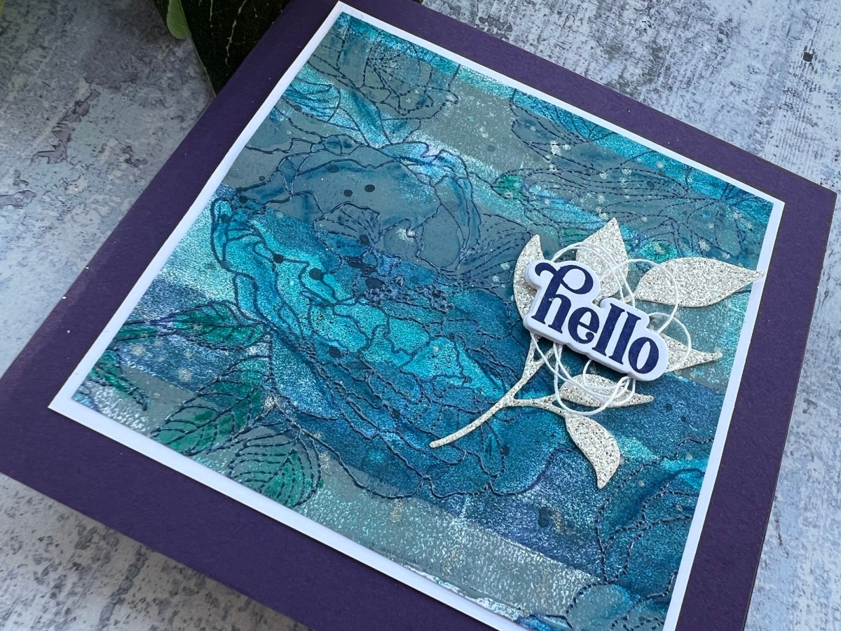 Experimenting with stamping on gelli prints – Inkyfingeredcat
