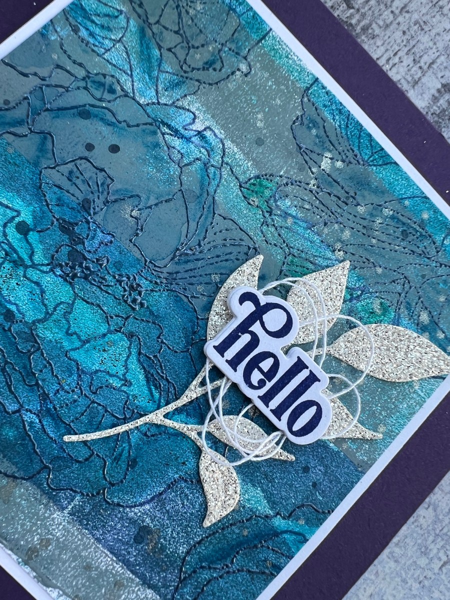 Experimenting with stamping on gelli prints – Inkyfingeredcat
