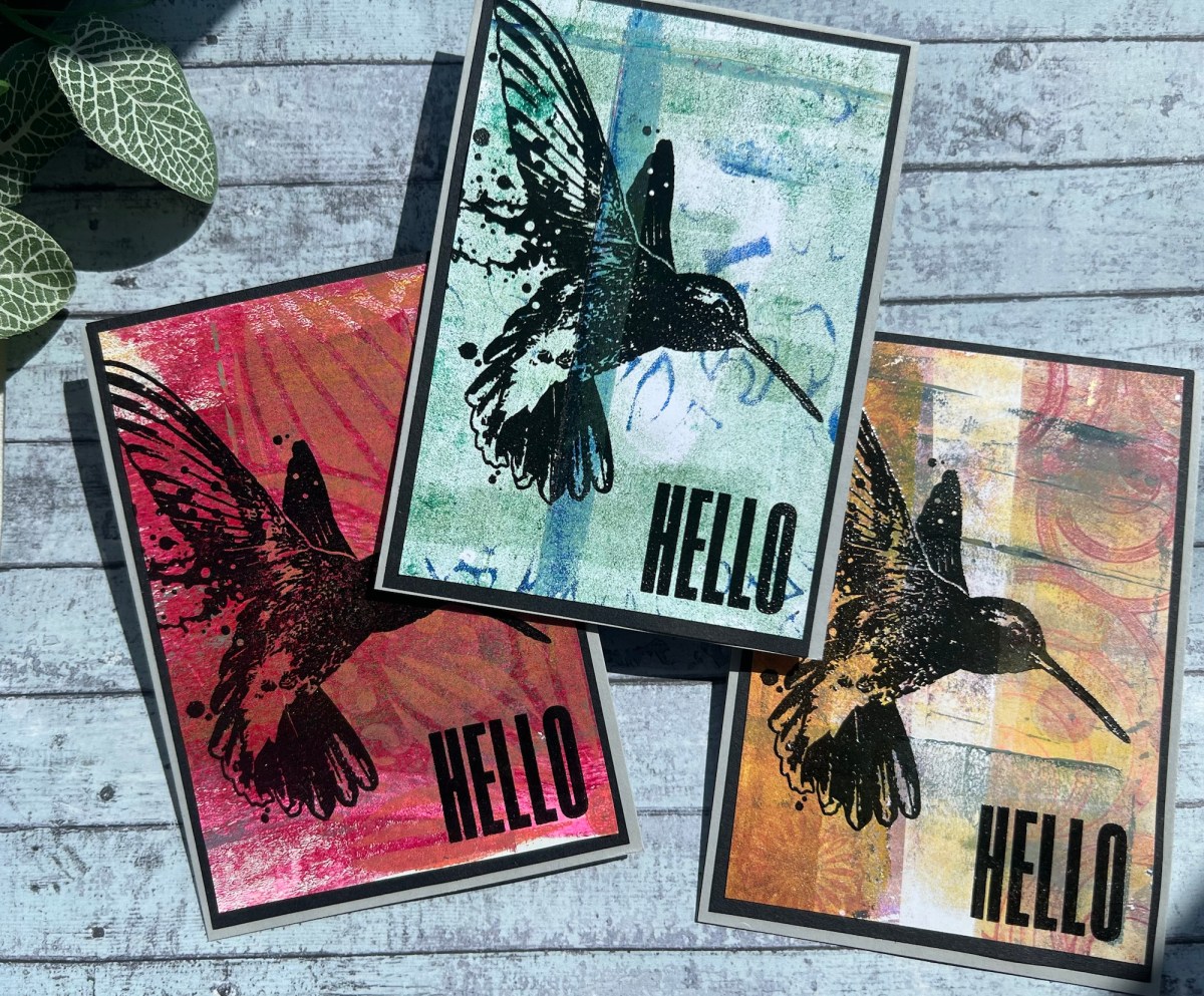 More Visible Image gelli print cards – Inkyfingeredcat